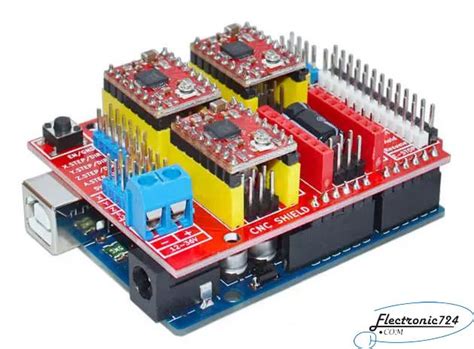 مشخصات، قیمت و خرید شیلد آردوینو Arduino Shield Cnc Uno