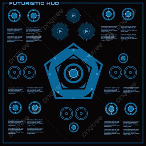 Futuristic Virtual Graphic Touch User Interface System Vector Background Vector System Vector