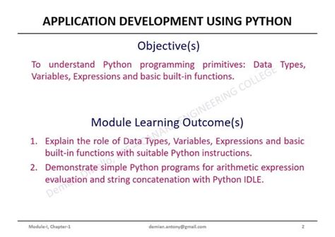 Python Programming Adp Vtu Cse 18cs55 Module 1 Chapter 1 Ppt