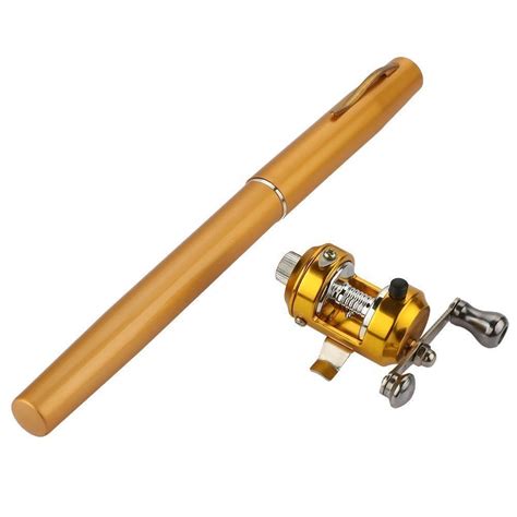 Shaddock Fishing 8 Inch Aluminum Mini Portable Retractable Pocket Pen