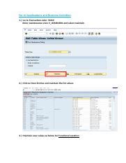 Config MDG UI BA Docx For UI Applications And Business Activities