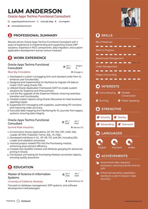 10 Oracle Apps Techno Functional Consultant Resume Samples And Templates For 2025