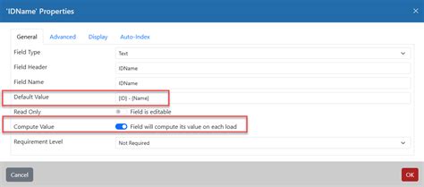 Advanced Link Fields Docmgt