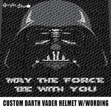 Darth Vader Afghan Crochet Pattern Etsy