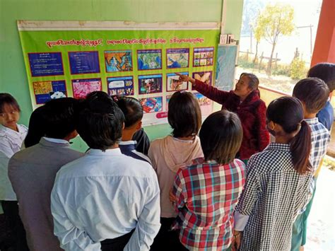 အ ထ က လိပ်သို ကျောင်း၌ “မူးယစ်ဆေးဝါးအန္တရာယ်တားဆီးကာကွယ်ရေး” အသိပညာဟောပြောပွဲ၊ နံရံကပ်စာစောင်ပြပ