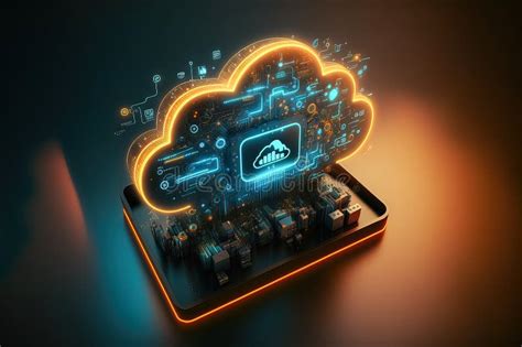 Abstract Cloud Computing Technology Concept Cloud Computing Data