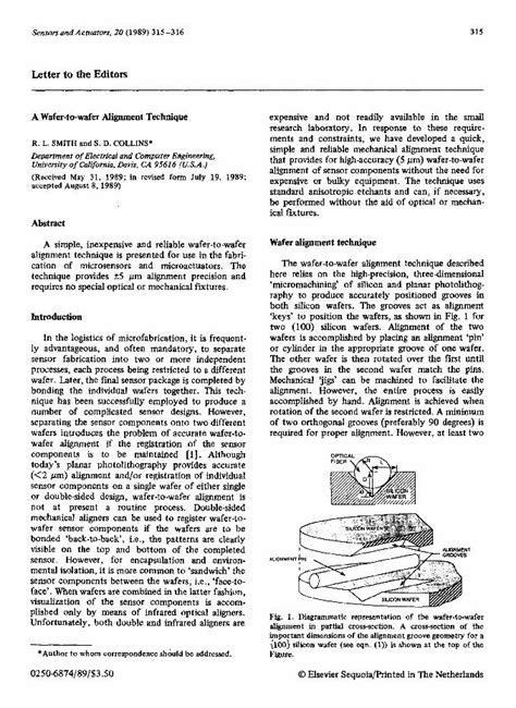 Pdf A Wafer To Wafer Alignment Technique Dokumen Tips