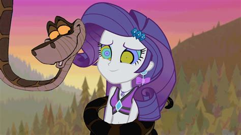 3075133 Safe Artistocean Lover Rarity Human Python Snake