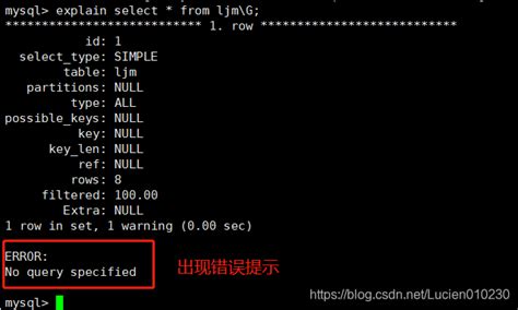 Error No Query Specified Csdn博客