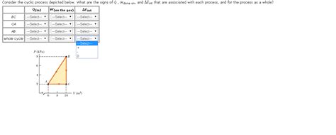 Solved Consider The Cyclic Process Depicted Below What Are Chegg