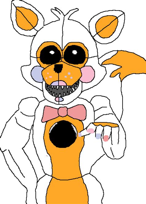 Pixilart Ft Foxy Or Lolbit Base By Jaqueline Love