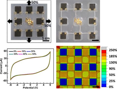 Biaxially Stretchable Integrated Array Of High Performance
