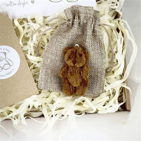 A Little Brown Pocket Teddy Bear Hug Thinking Of You T By Andrea Fays