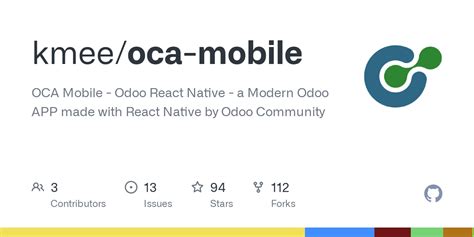 GitHub Kmee Oca Mobile OCA Mobile Odoo React Native A Modern Odoo APP Made With React