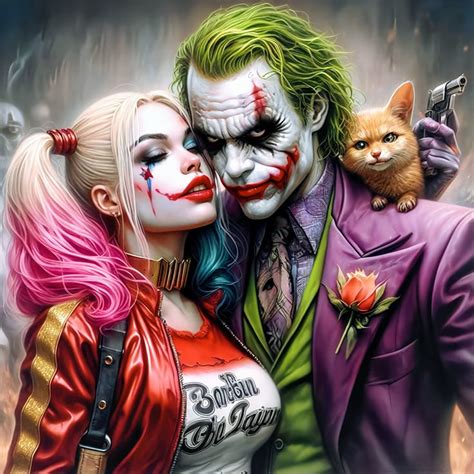 Harley Quinn And The Joker Harley Y Joker Harley Quinn Art Joker Y
