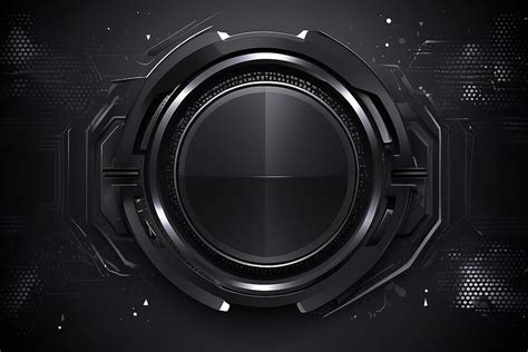Premium Photo Abstract Black Technology Concept Design Vector Template Background