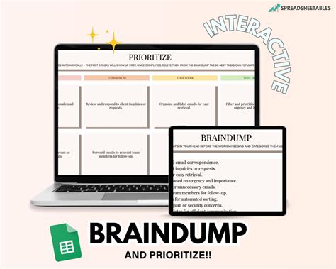 Brain Dump And Prioritize Your Tasks Braindump Planner Tasks