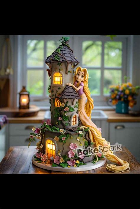 47 Rapnuzel Tangled Cake Design Ideas Gallery Bakespark