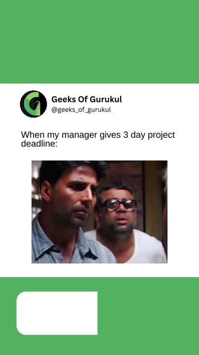 Geeks Of Gurukul On Linkedin Meme