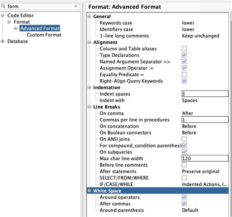 noformat not working · issue 246 · trivadis plsql formatter settings