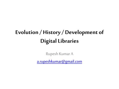 Evolution Of Digital Libraries Pptx Internet Computing