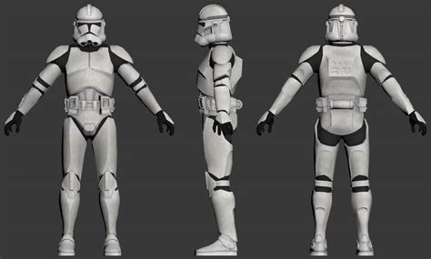 Clone Trooper Star Wars 3d Model By Rotomu