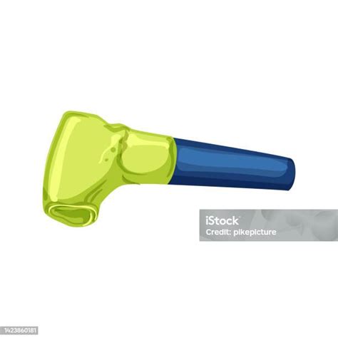 카니발 파티 휘파람 만화 벡터 일러스트 레이 션 기념일에 대한 스톡 벡터 아트 및 기타 이미지 기념일 노랑 놀라움