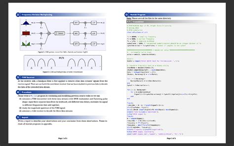 2 Frequency Division Maltiplexing 6 Matlab Program