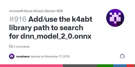 add use the k4abt library path to search for dnn model 2 0 onnx · issue