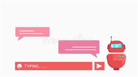 Animation Of Messages Responding To Each Other With Ai Robots Asking About Something And