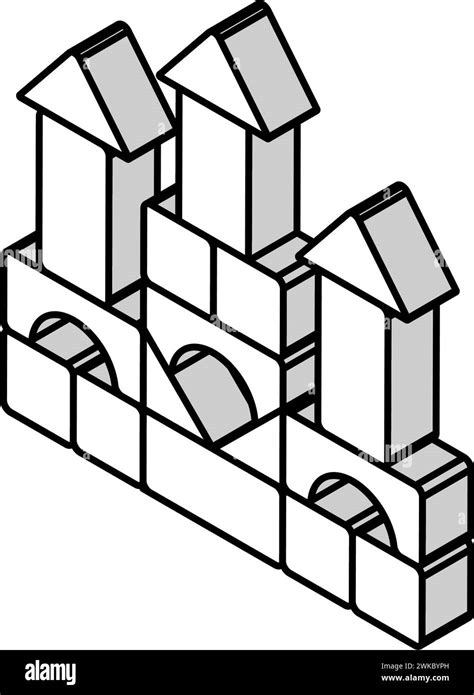 Building Blocks Isometric Icon Vector Illustration Stock Vector Image And Art Alamy