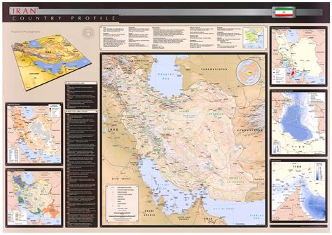 Iran Physical Map 2004 Full Size
