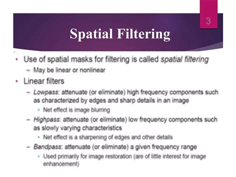 Spatial Filtering Ppt