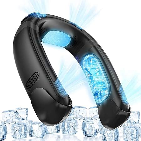 Amazon CHAMOKA首掛け扇風機 ネッククーラー 冷却プレード付き 瞬間冷却 羽なし扇風機 5000mAh 長時間連続使用 360