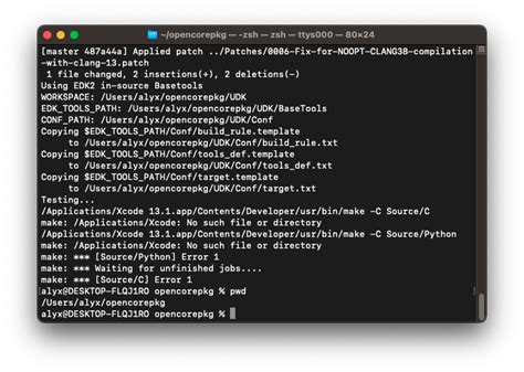 build oc tool does not support xcode installations with spaces · issue 1848 · acidanthera