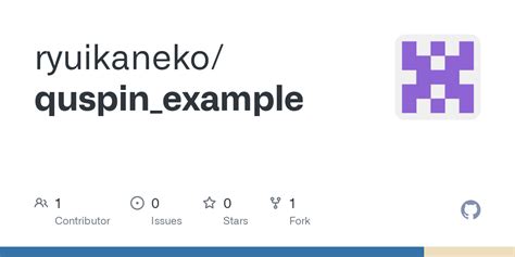 github ryuikaneko quspin example