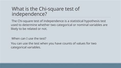 Chi Square Test Pptx Chi Square Test Pptx