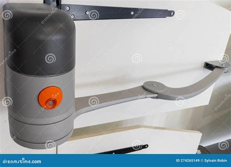 Automatic Gate Mechanism For Modern Portal With Remote Stock Image Image Of Garden Entry