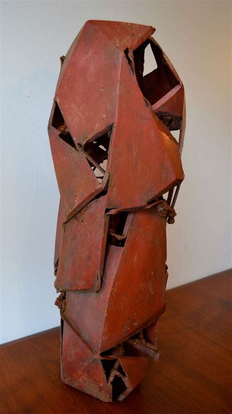 Large Modern Brutalist Steel Sculpture By Japanese Artist Kishida