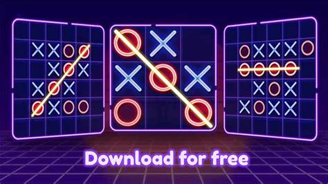 Tải Tic Tac Toe Glow 2 Player XO Cờ Caro online 2 người chơi