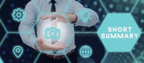 Handwriting Text Short Summary Business Overview Brief Statement Of Main Points Clear Stock