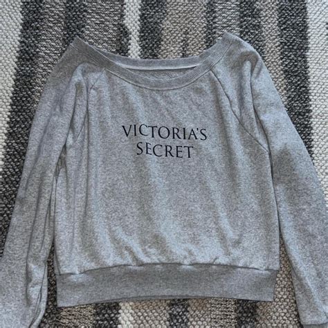 Victoria Secret Off The Shoulder Sweater Message Depop