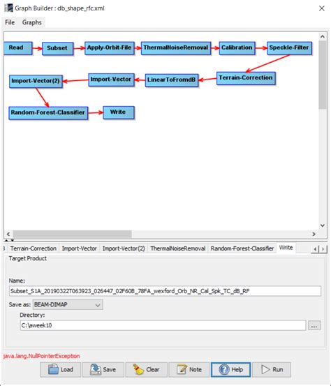 random forest supervised classification using graphy s1tbx step forum
