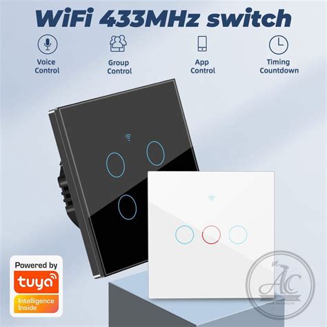 Tuya Wifi Touch Wall Smart Switch Light No Neutral Wire And Neutral Wire 1 2 3 4 Gang Tmall