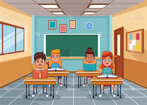 孩子们在教室里