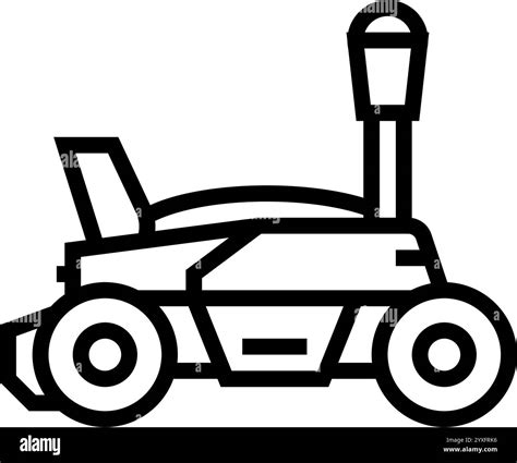 Field Scanning Robot Harvests Line Icon Vector Illustration Stock Vector Image And Art Alamy