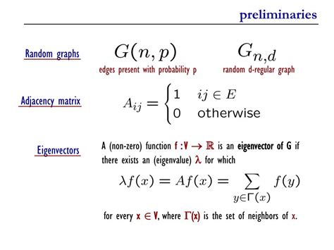 Ppt Eigenvectors Of Random Graphs Nodal Domains Powerpoint Presentation Id1712257