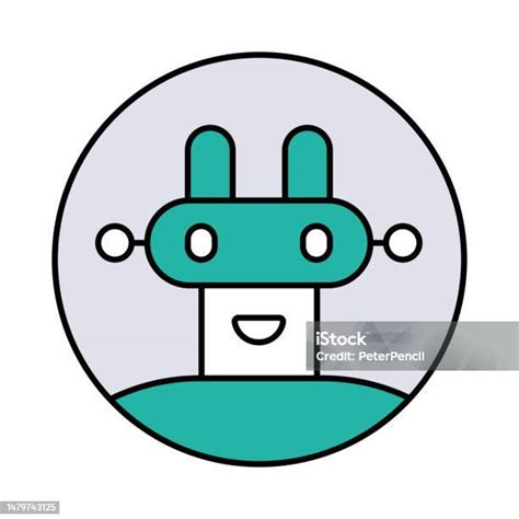 로봇 인공 지능 아바타 아이콘입니다 챗봇 및 소셜 네트워크에 대한 다양한 봇 얼굴을 프로파일링합니다 문자 벡터 스톡 일러스트 Brand Name Online