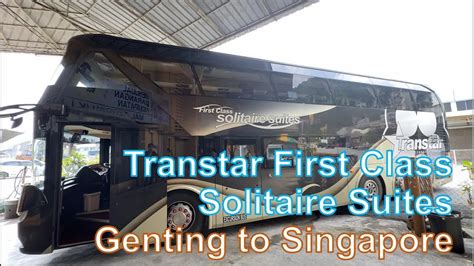 Transtar First Class Solitaire Suite From Genting To Singapore Youtube