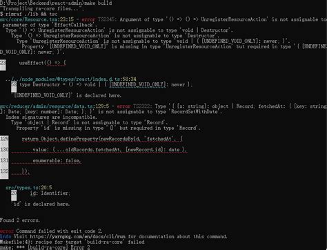 Make Build Error · Issue 6471 · Marmelabreact Admin · Github
